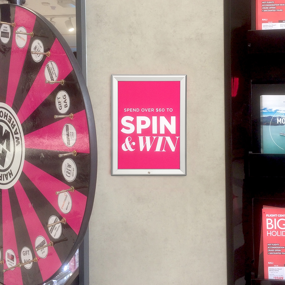 Sign Frames & Snap Frames. Single Sided Lockable Poster Holders- A2 ...