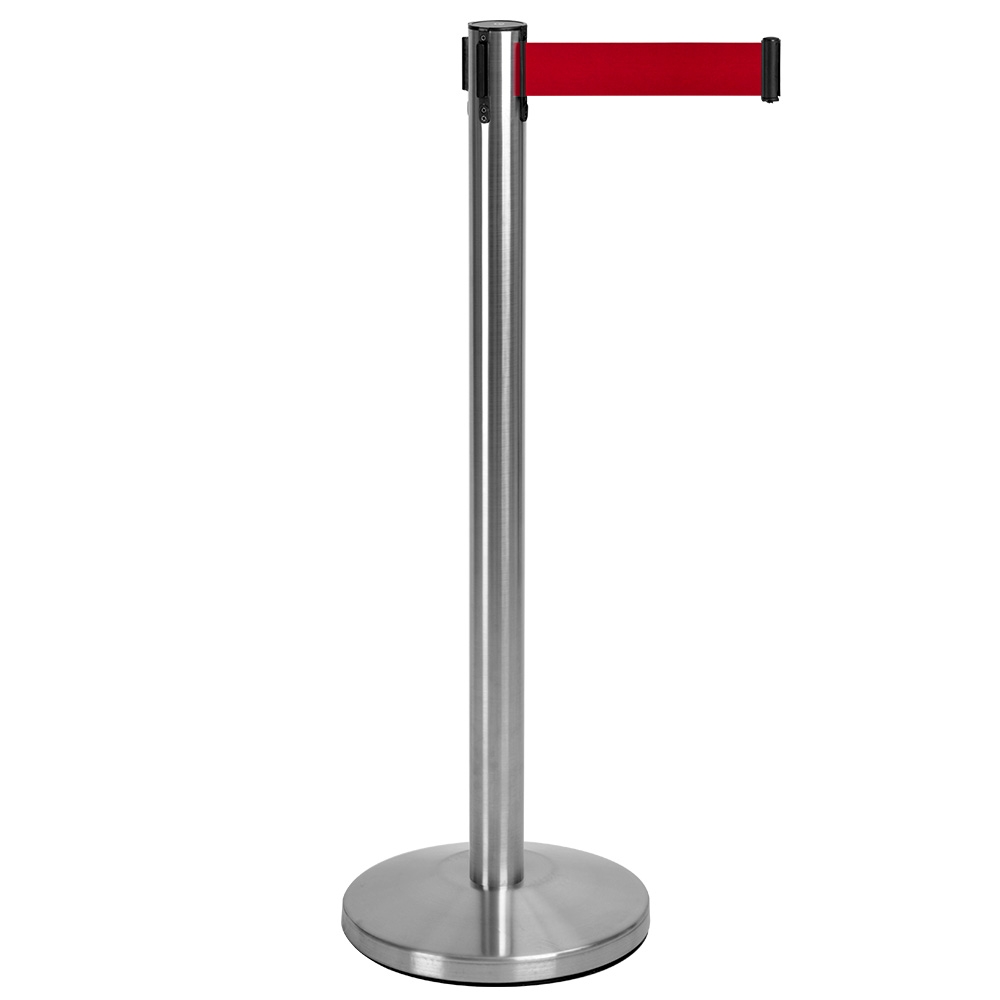 Line Stanchions - 1.8m Red Belt - Ships Same Day ¦ Slimline Warehouse