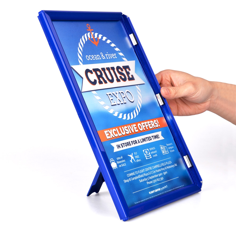 A4 Blue Snap Frames - Wall/Desk - Ships Same Day! ¦ Slimline Warehouse