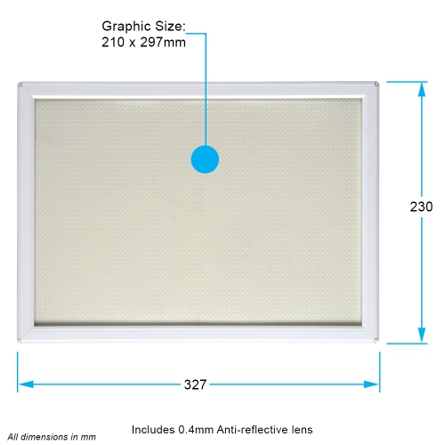 A4 White Frame – Wall or Desk - Ships Same Day! ¦ Slimline Warehouse