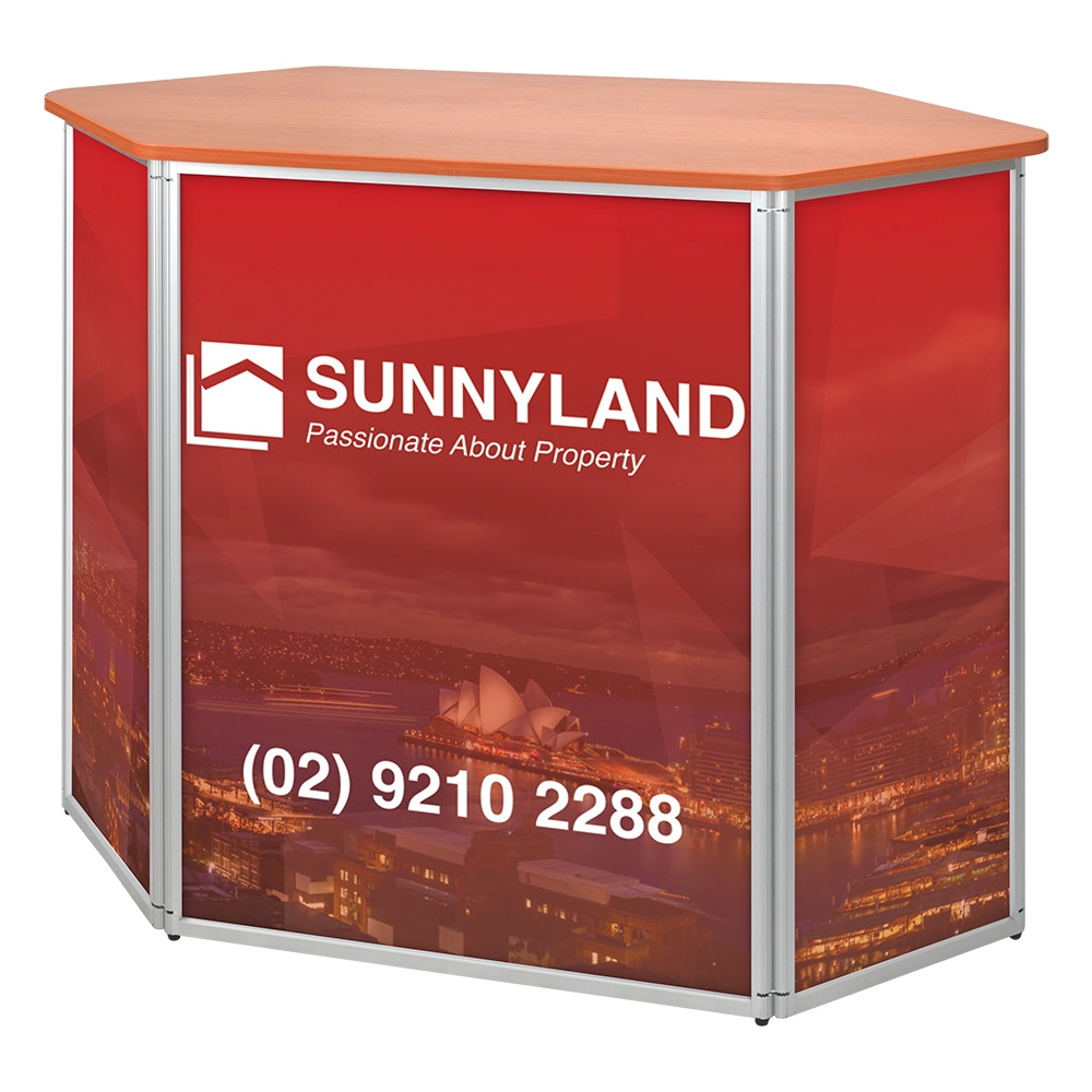 Promotional Counter Table - Custom Graphics ¦ Slimline Warehouse