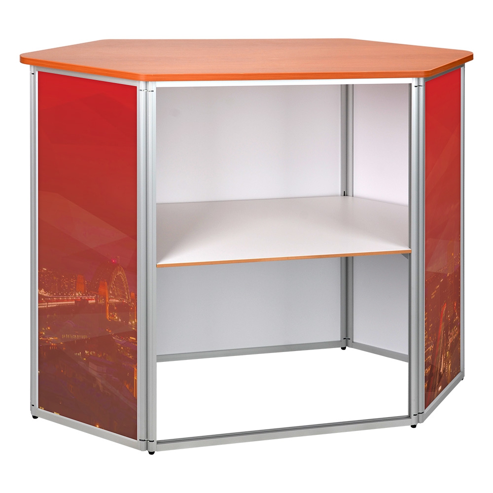 Promotional Counter Table - Custom Graphics ¦ Slimline Warehouse