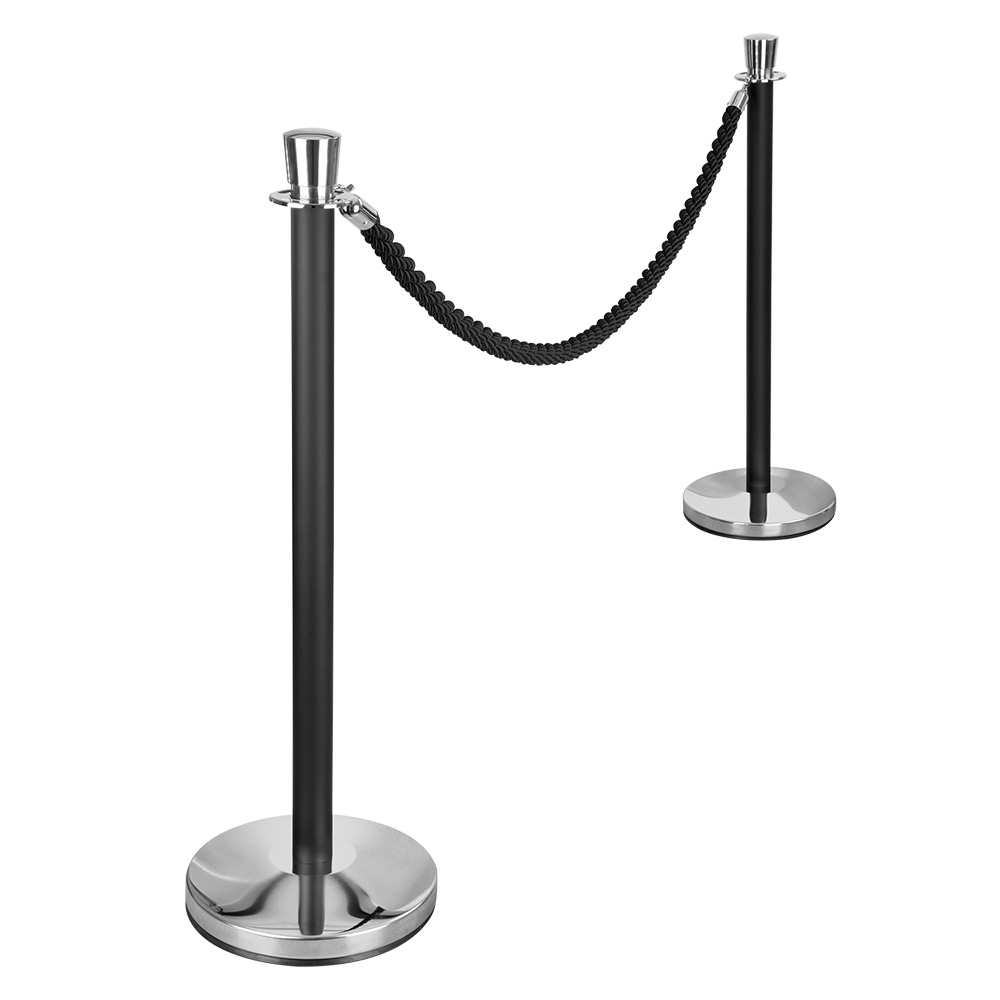 Rope Bollards - 2m Braided Rope w/ 2 Posts ¦ Slimline Warehouse
