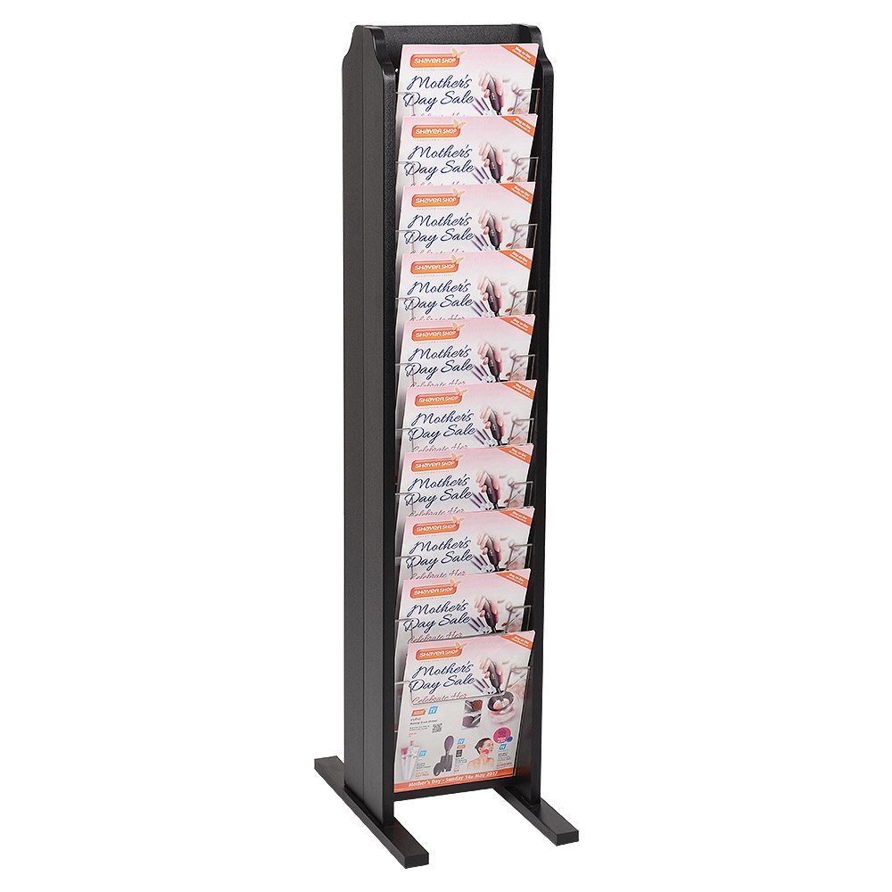 A4 Stand Alone Magazine Rack - Dual-Sided ¦ Slimline Warehouse