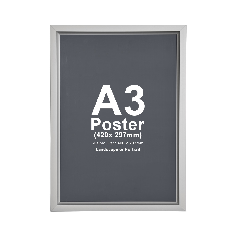 Slide-In A3 Poster Frames - Cheap and Simple Poster Displays