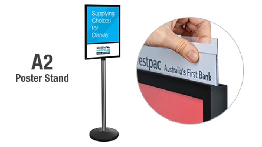 Floor Standing Sign Holders - A2 - Ships Same Day ¦ Slimline Warehouse