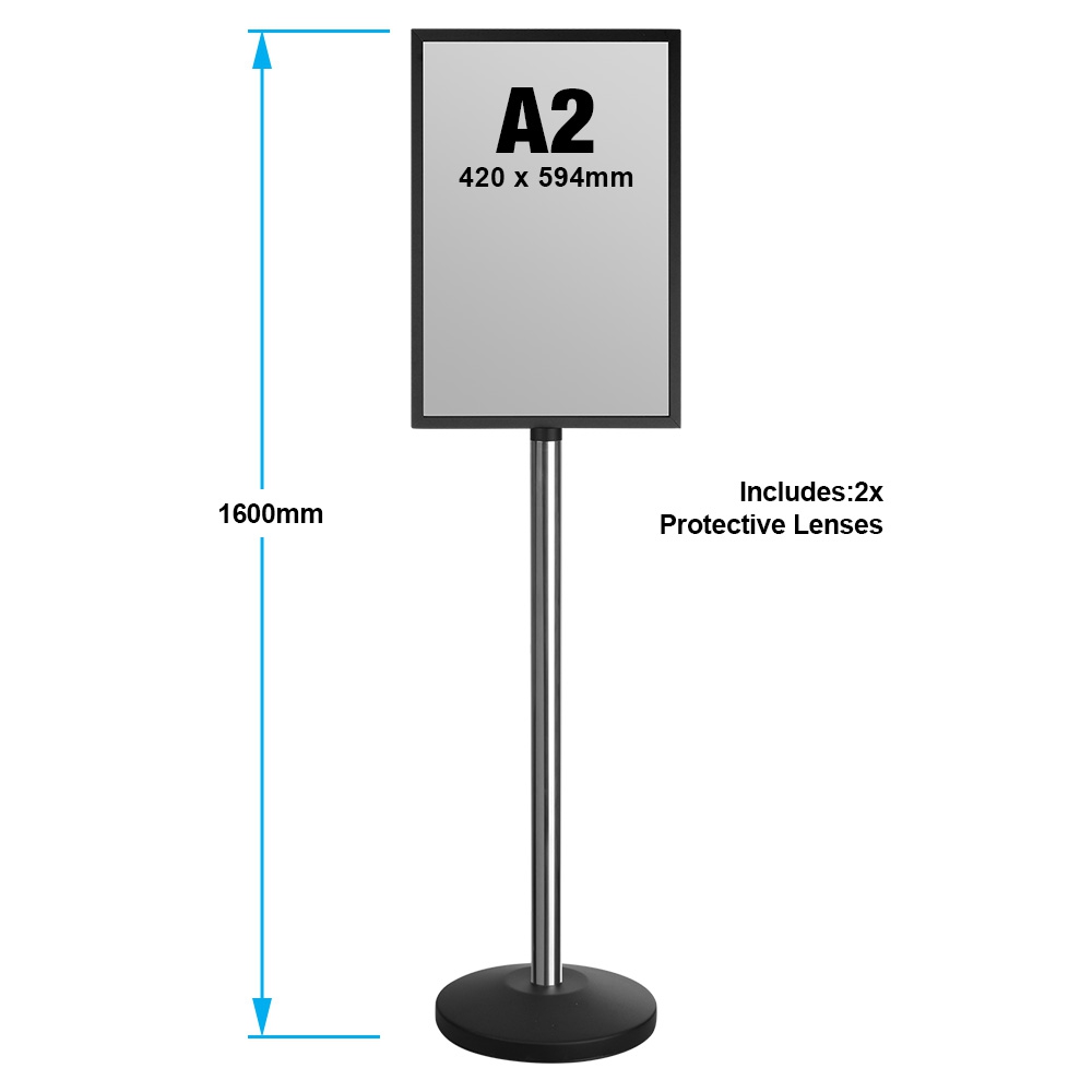 Floor Standing Sign Holders - A2 - Ships Same Day ¦ Slimline Warehouse
