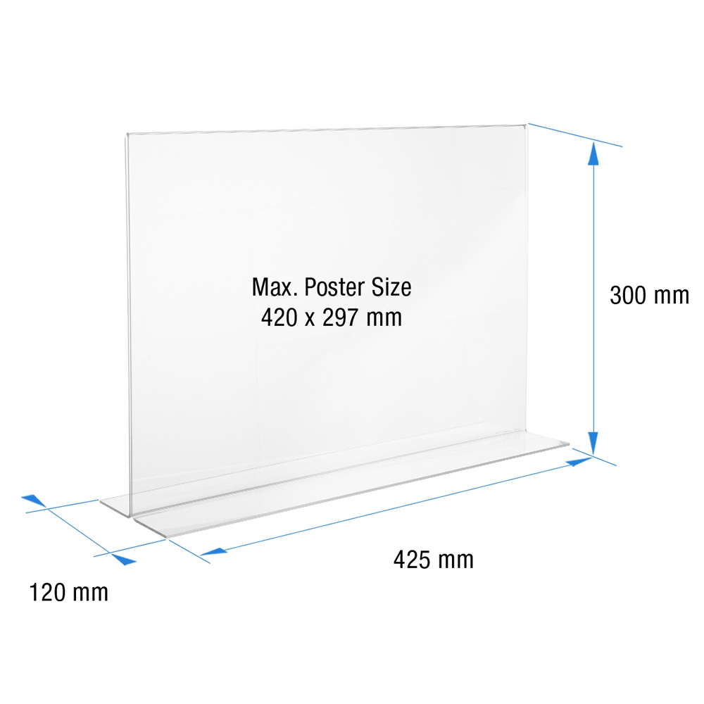 POS Sign Holders; A3 double Sided, Landscape Display- Shipped Australia ...