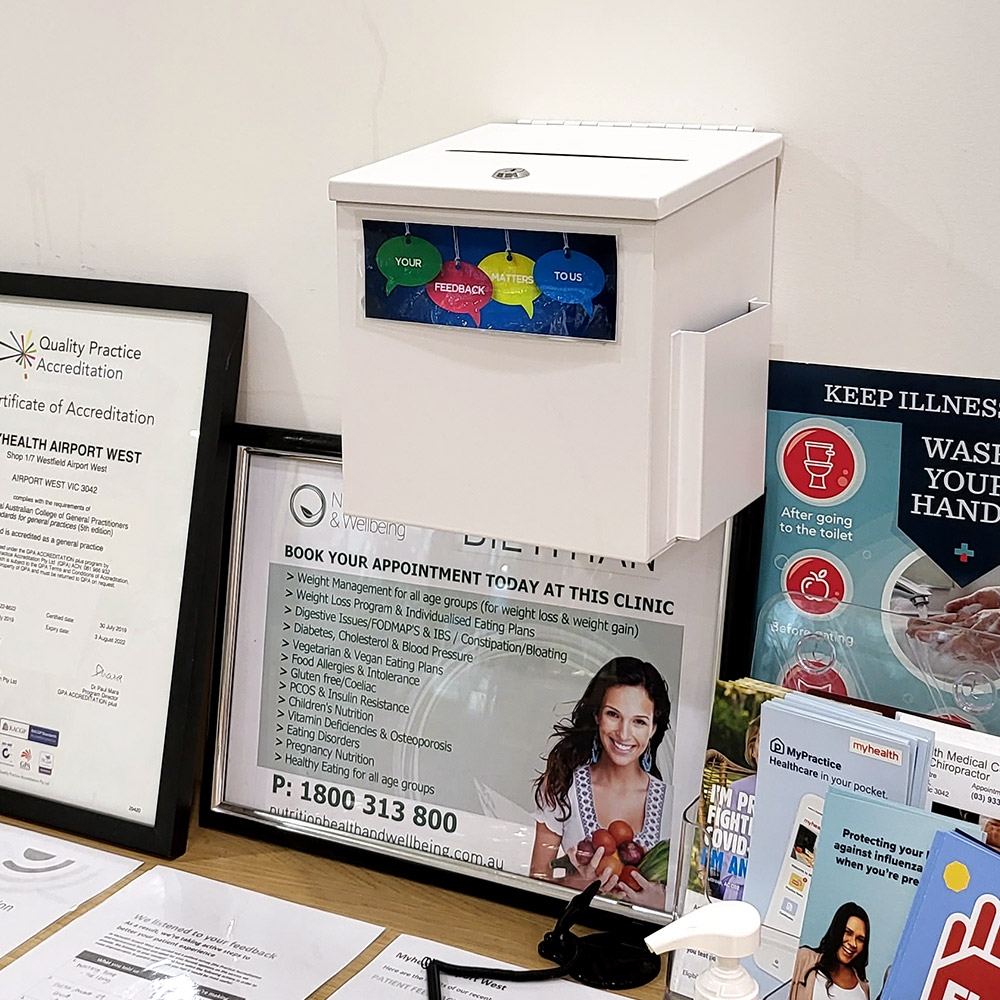 Metal Suggestion Box - Lockable - Ships Today