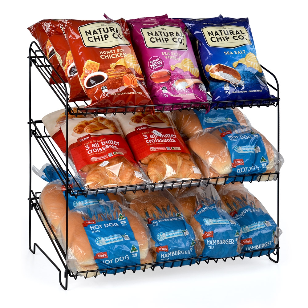 Wire Countertop Display Rack - 3 Tier - Ships Today ¦ Slimline Warehouse