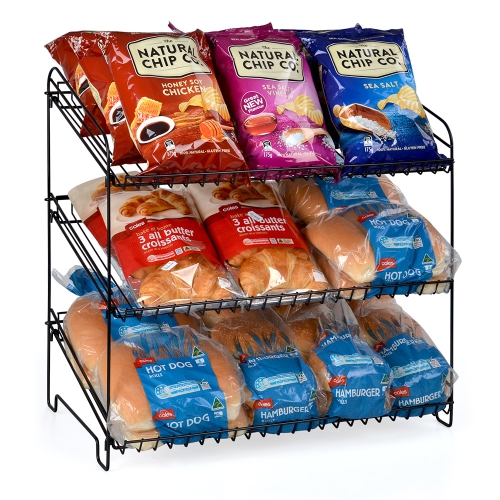 Wire Countertop Display Rack - 3 Tier - Ships Today ¦ Slimline Warehouse