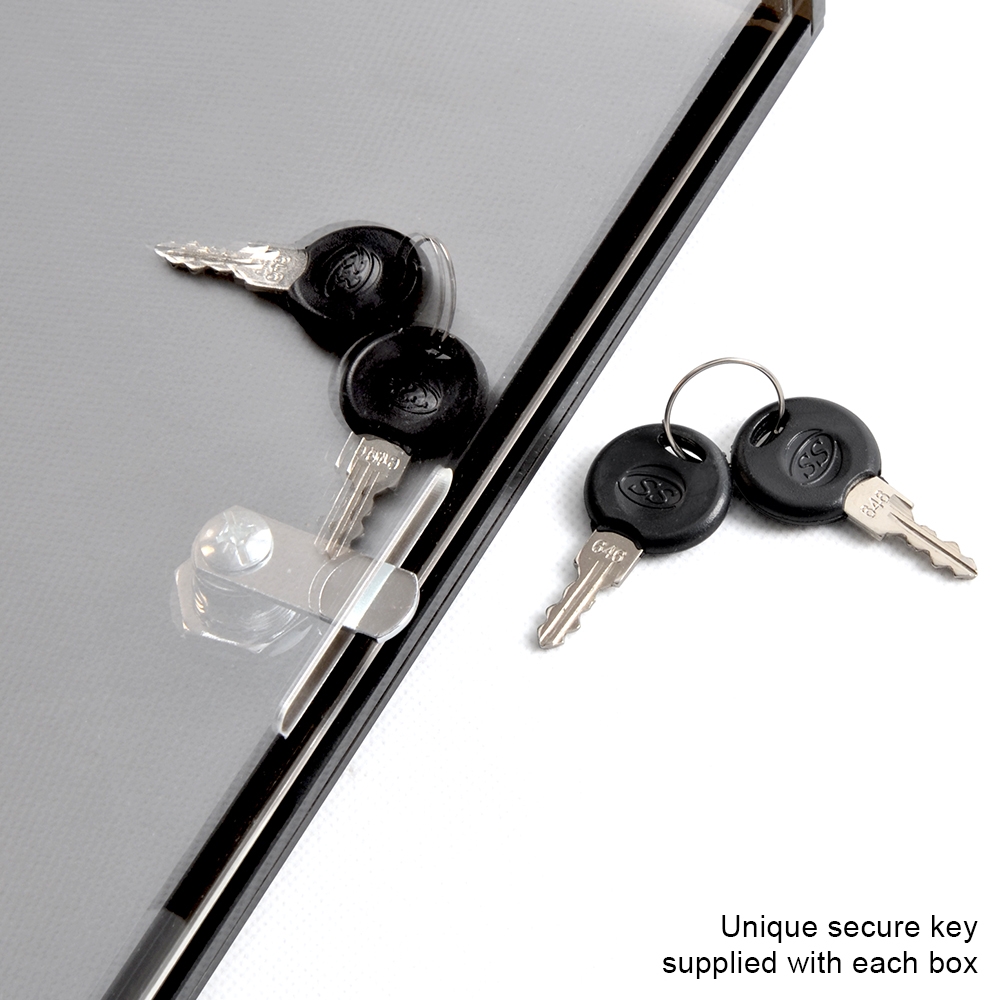 Plastic Collection Box w/ A4 Sign Holder – Ships Same Day!