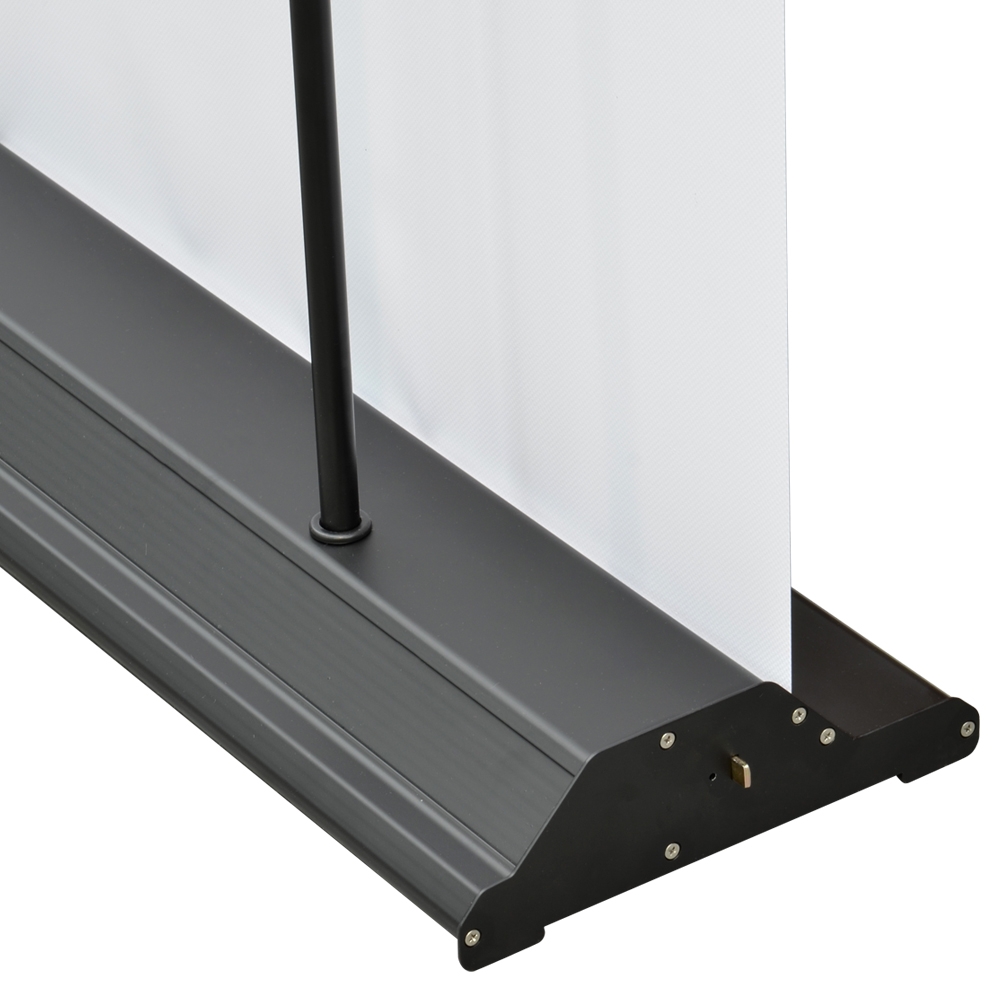 Media banner – Custom print huge 2400mm Display ¦ Slimline Warehouse