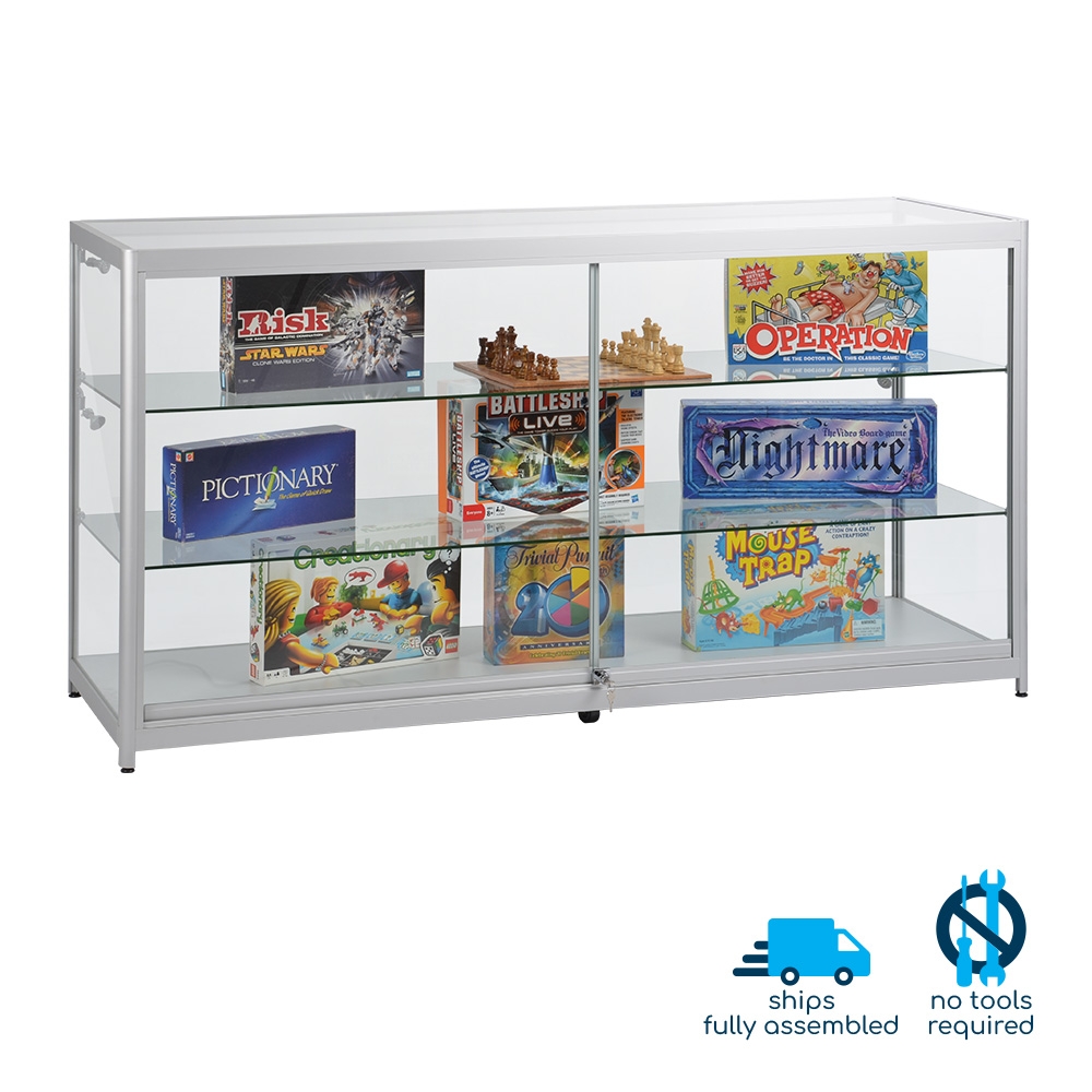 Retail Display Case - Full View Glass - 1828mm