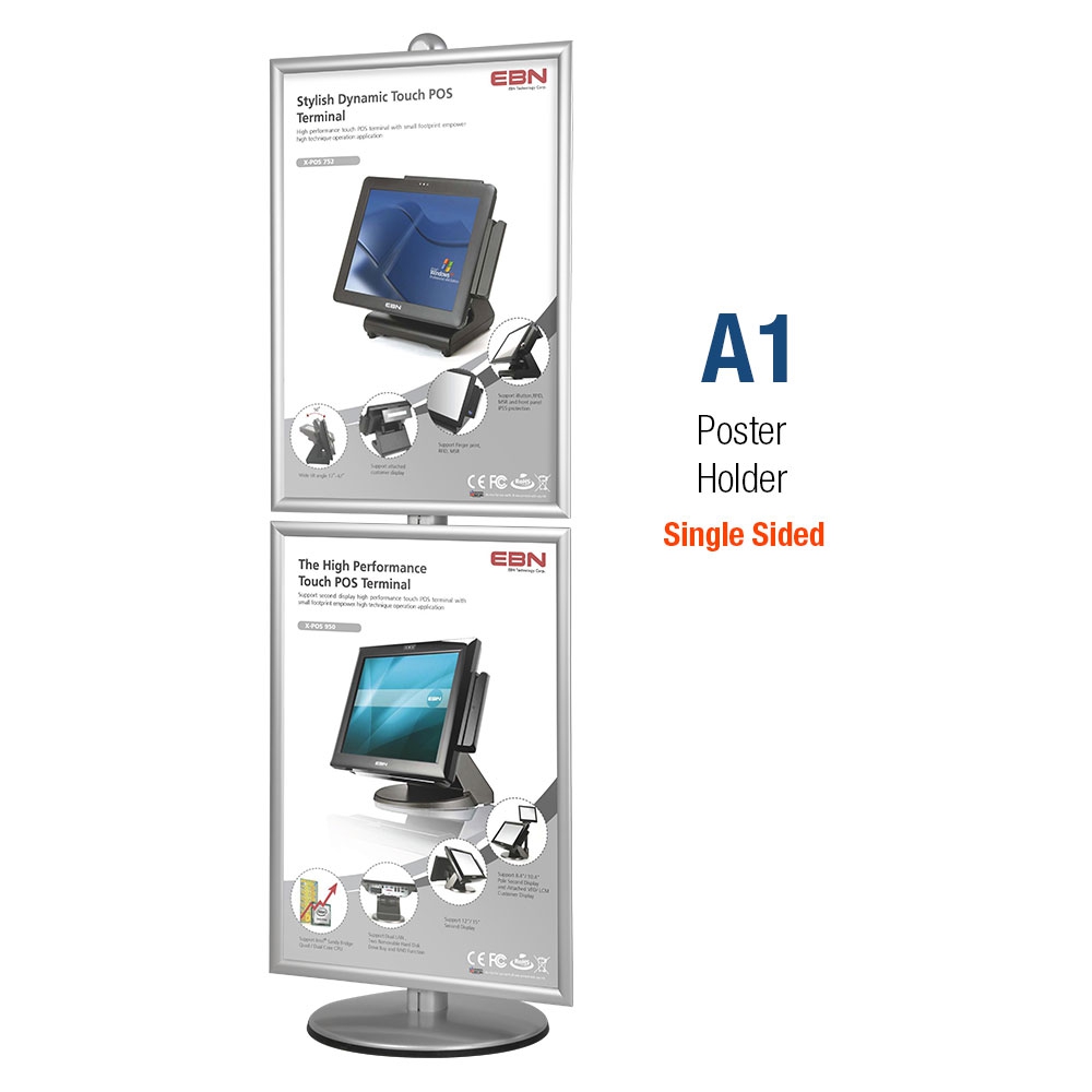 A1 Poster Stand – Double Sided, Modular Display System, A1 Clip Frame ...
