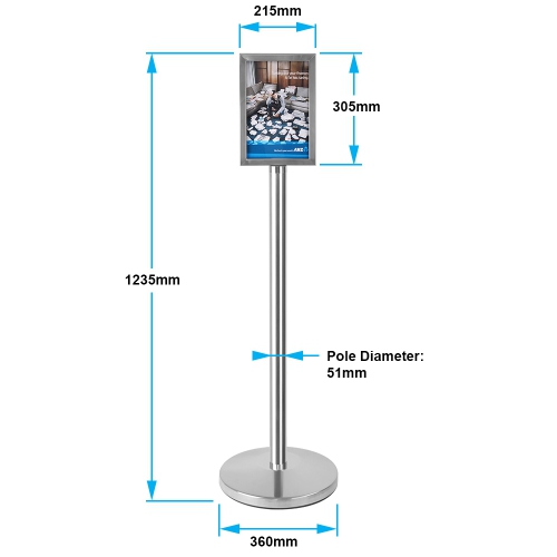 A4 Sign Holder Stand - 2-Sided - Ships Same Day! ¦ Slimline Warehouse