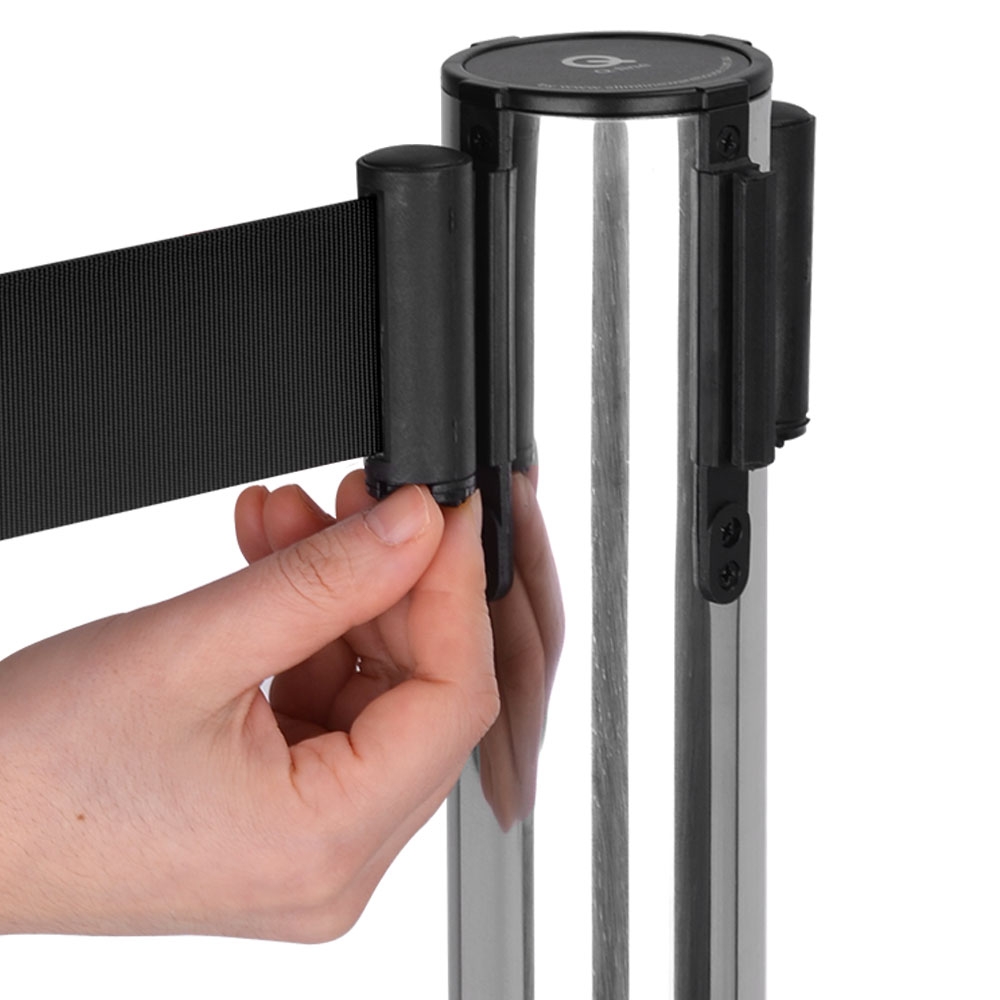 Retractable Barriers: Polished Stainless Steel- Buy Online