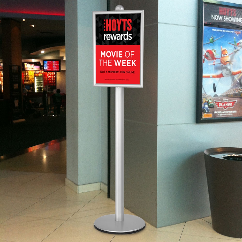 Poster Stand with A2 Clip Frame Poster Holder. Modular Display System