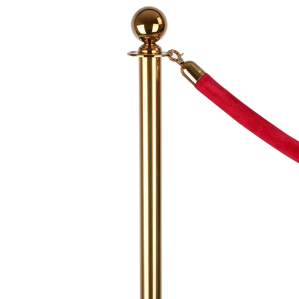 Gold Rope Barriers: Brass Rope Barrier & Red Rope. Buy Online