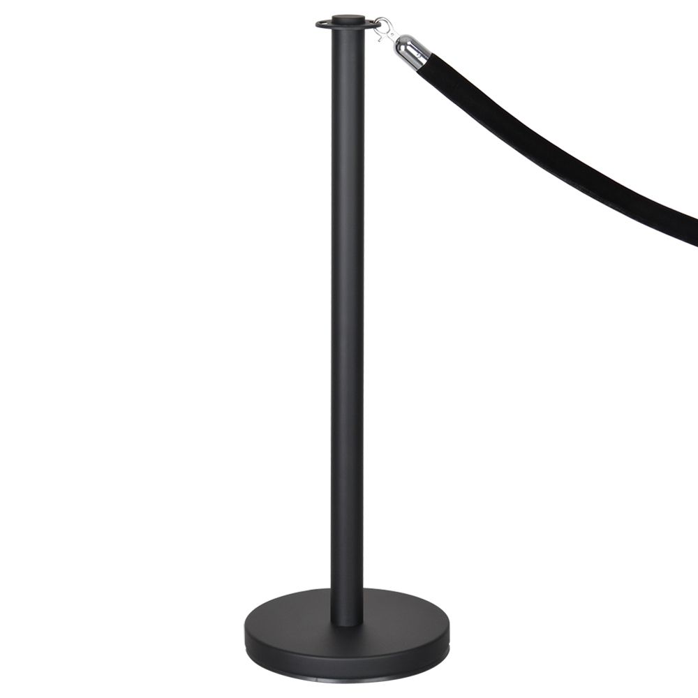 Black Rope Barriers with Black Velvet Rope. Buy Online NOW