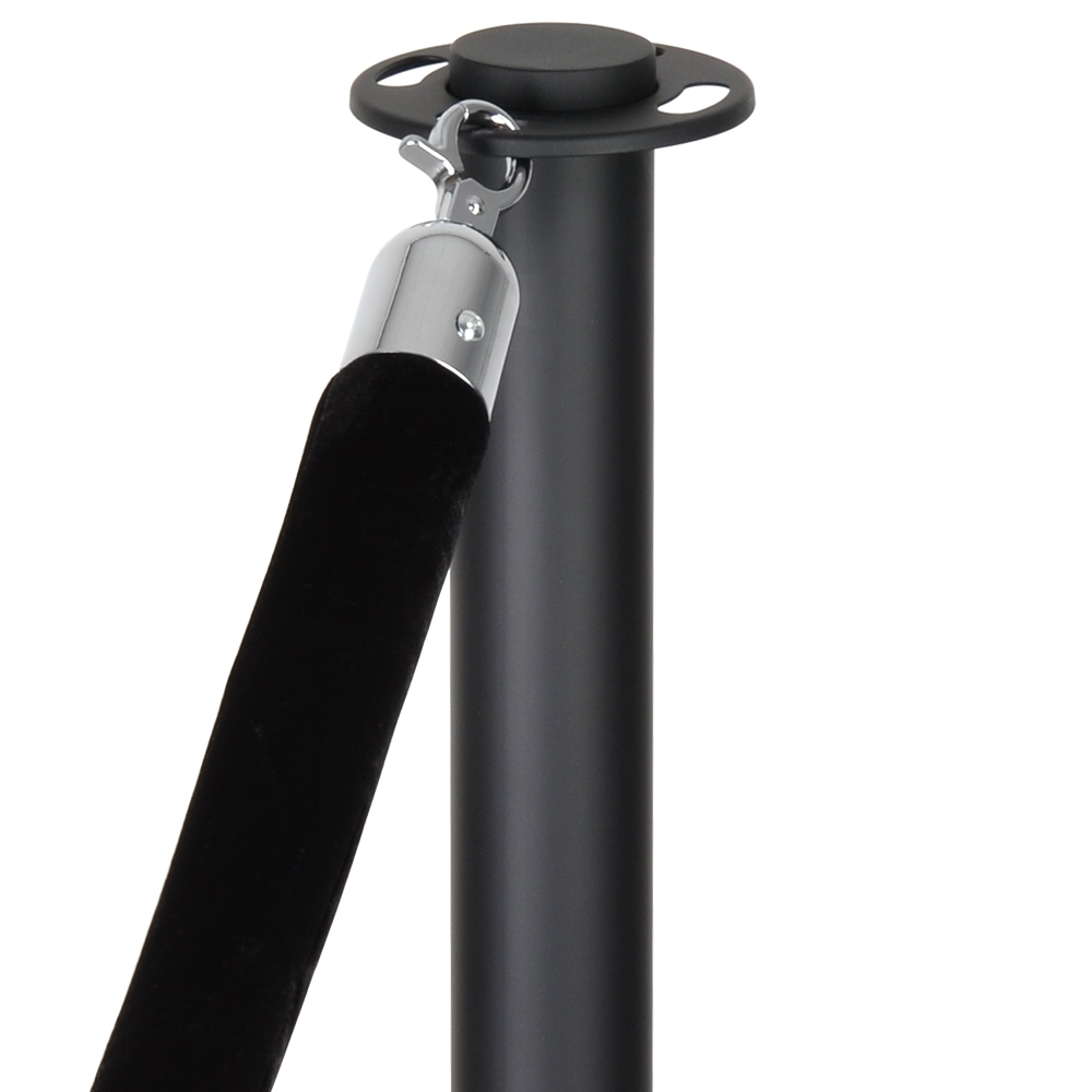 Black Rope Barriers with Black Velvet Rope. Buy Online NOW