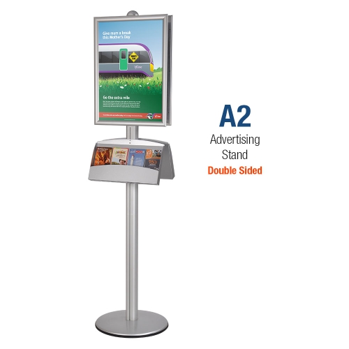 The Advertising Stand has (2) Clip Frames to Hold A2 Graphics! The ...