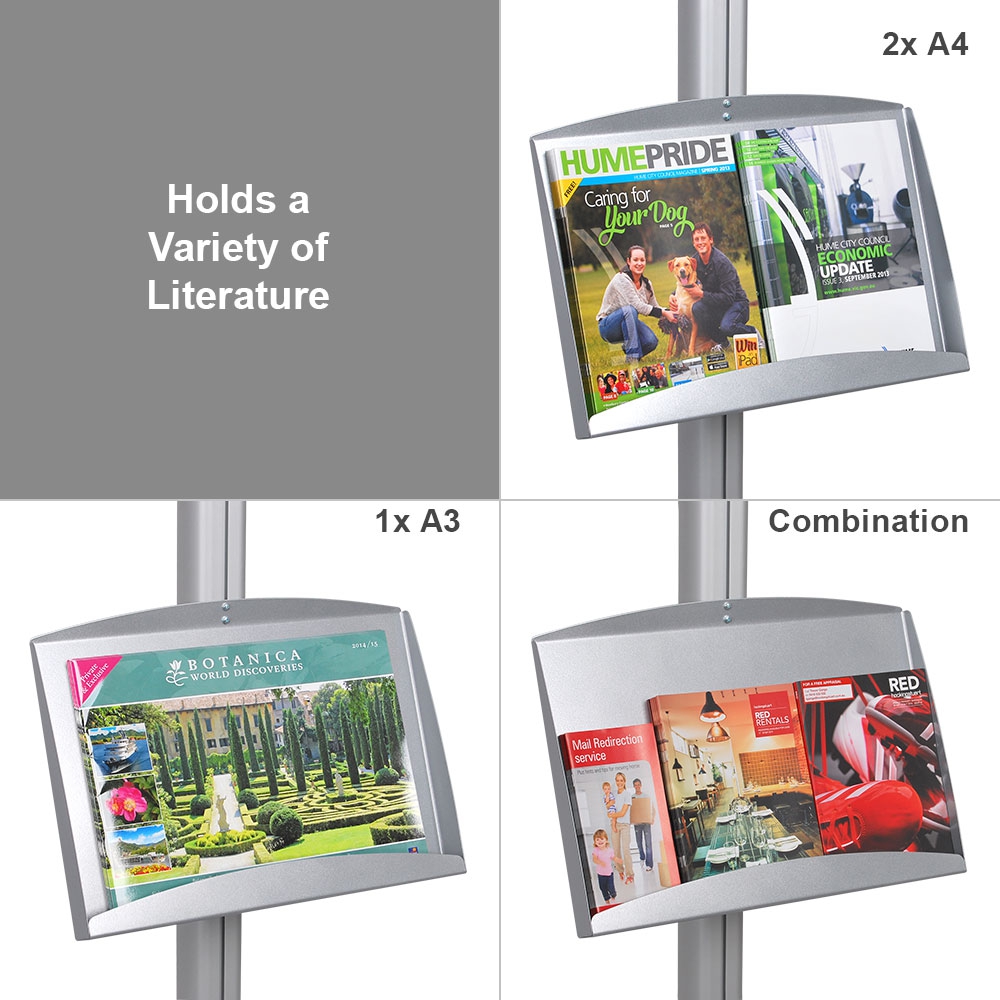 This Information Display Stand Holds an A1 Sized Poster. The Included ...