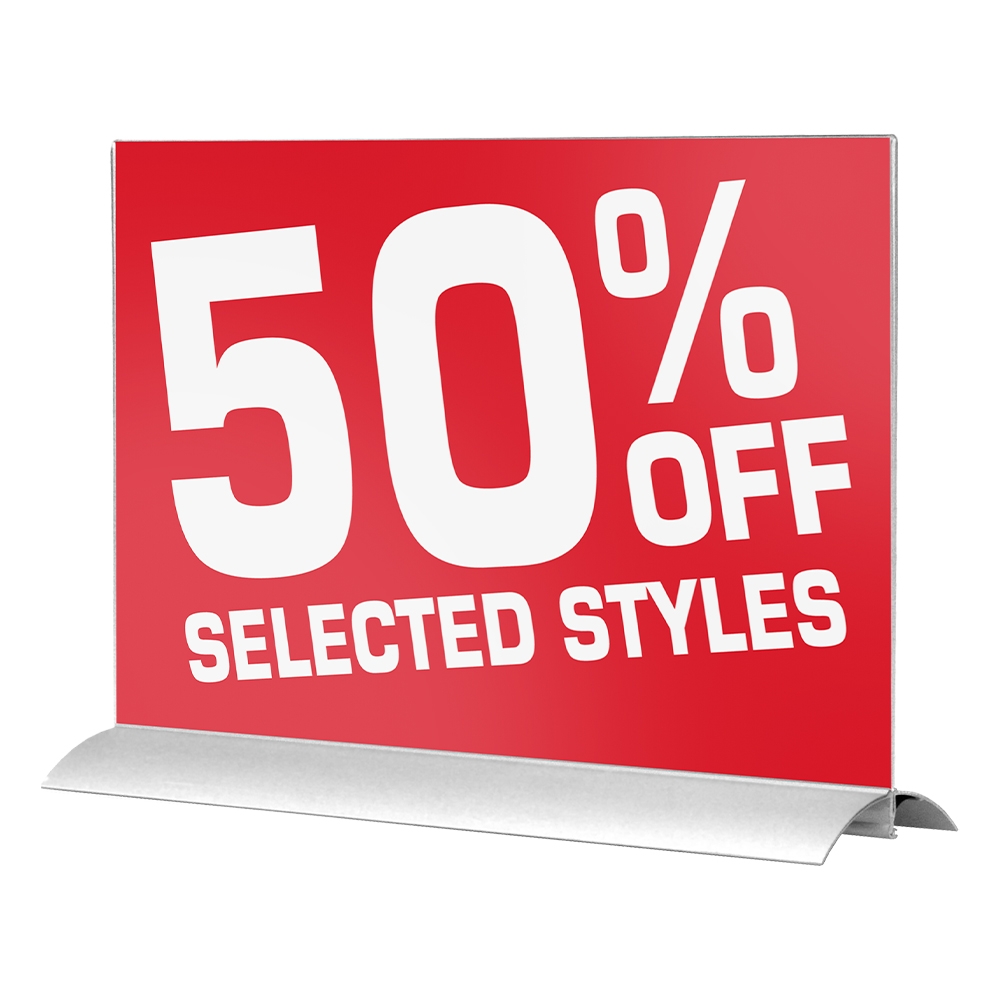 A4 Acrylic POS Menu Display or Counter Sign - Landscape