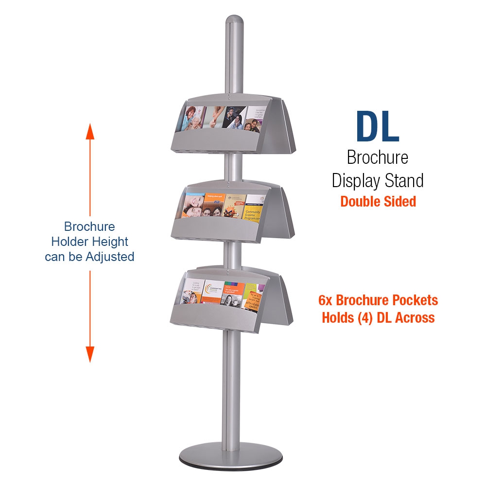 These Brochure Displays are Double-Sided for Maximum Exposure!