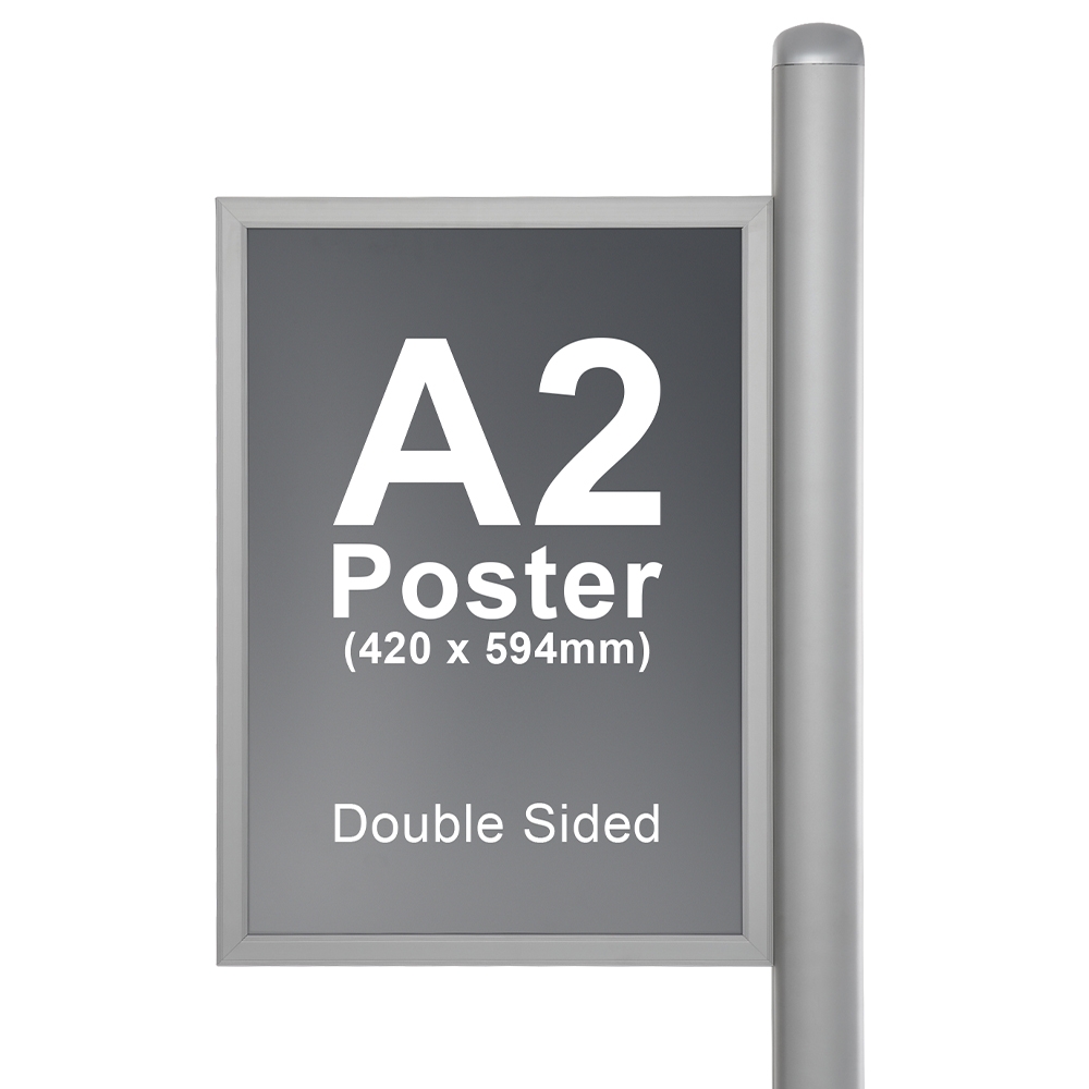 Point of Sale Display Stand with 2 x A2 Poster Frame. Modular Display ...
