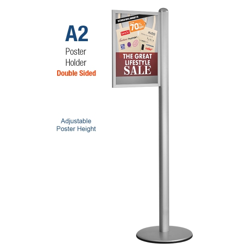 Point of Sale Display Stand with 2 x A2 Poster Frame. Modular Display ...
