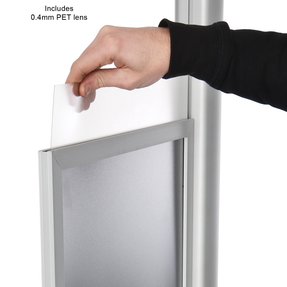 Point of Sale Display Stand with 2 x A2 Poster Frame. Modular Display ...