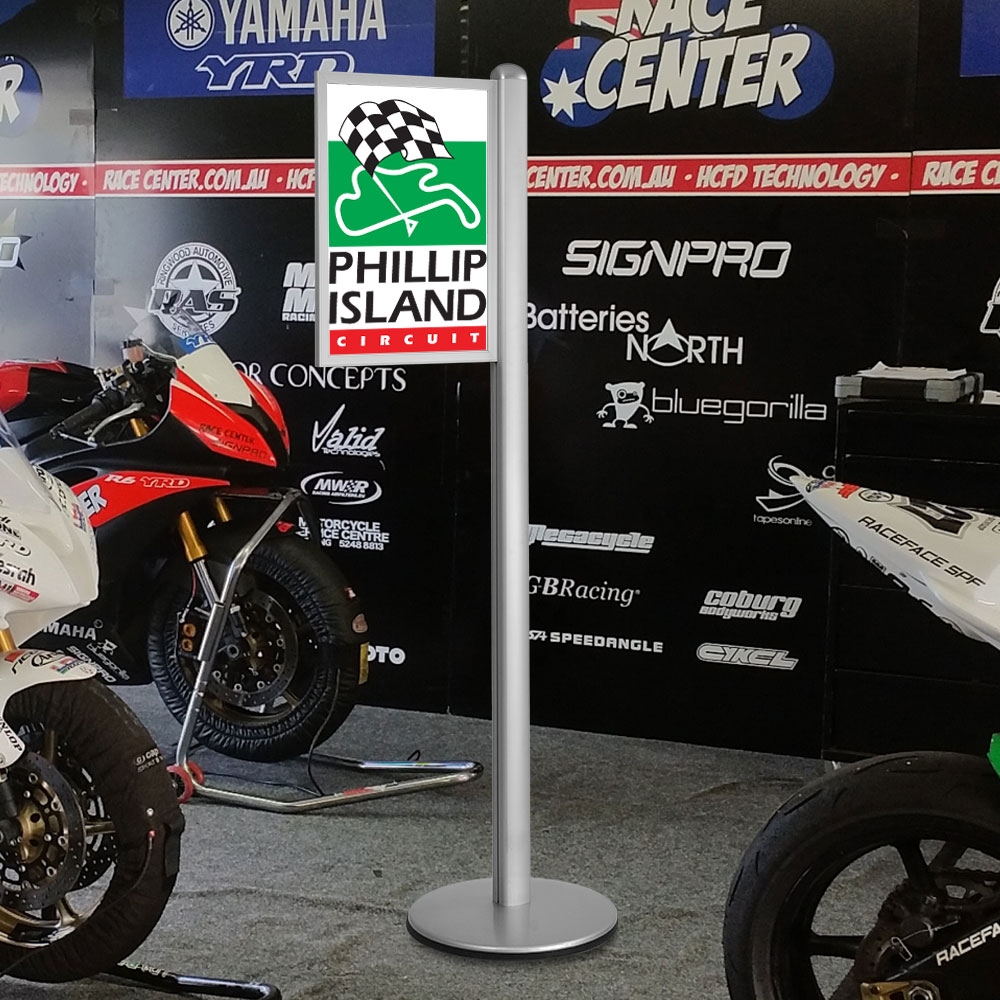 Point of Sale Display Stand with 2 x A2 Poster Frame. Modular Display ...