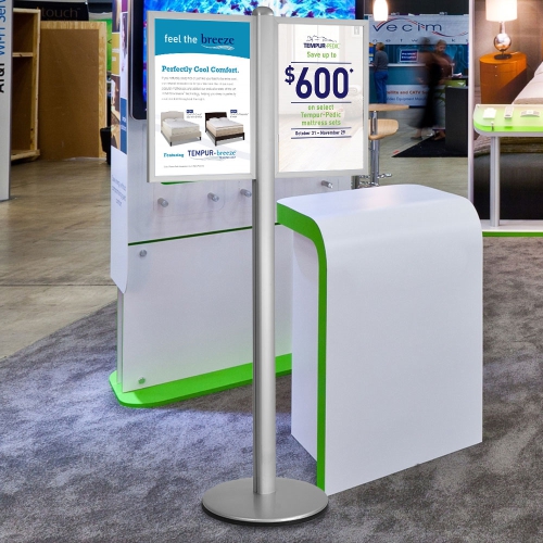 Shop Display Stand with 2 x A2 Poster Frames. Double Sided display. Buy ...