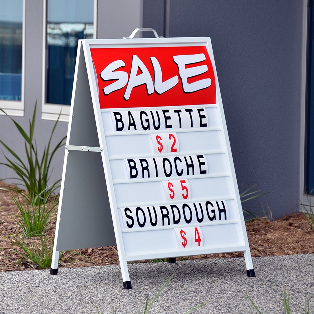 A Frame Sidewalk Signs Changeable Letter - Ships Same Day!