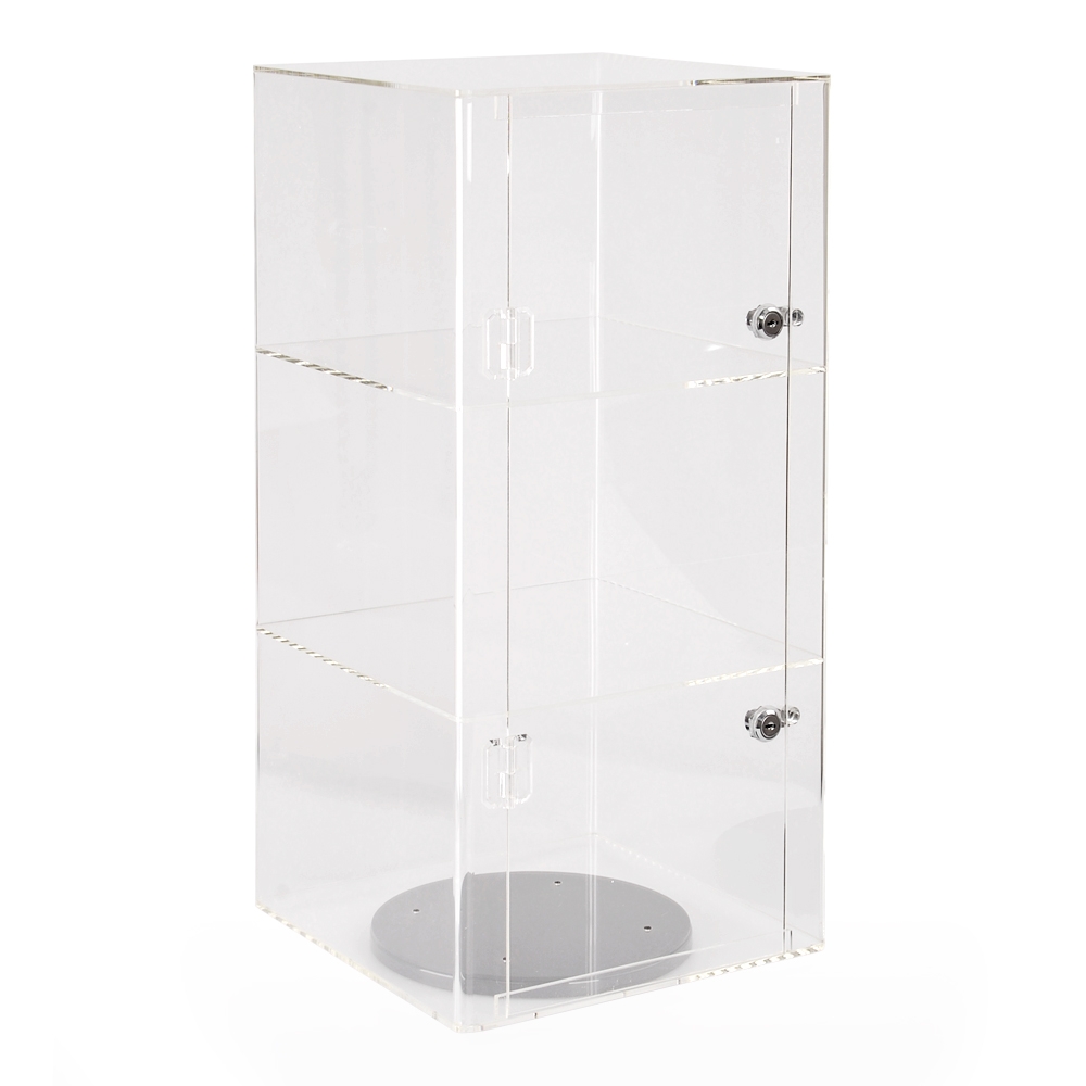 Acrylic Display Stands – Rotating Acrylic Cabinet, Lockable