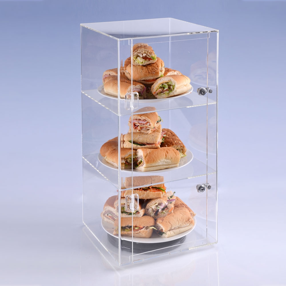 Acrylic Display Stands – Rotating Acrylic Cabinet, Lockable