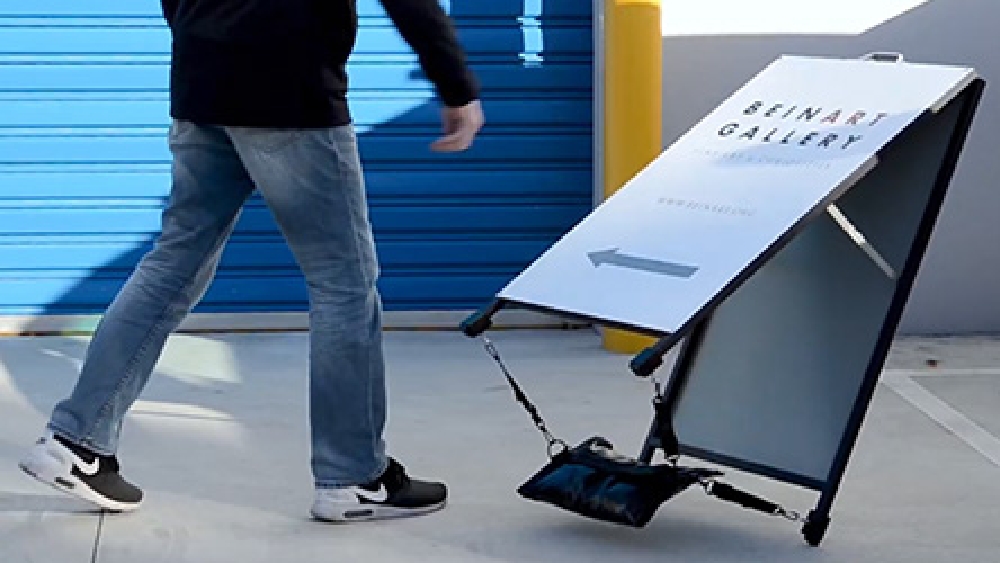 Weighted Sandwich Board Signs Kit - 10kg Sandbag & Straps