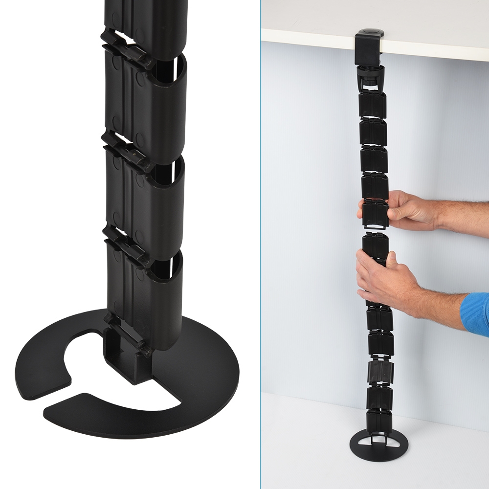 Office Desk Cable Management - Up to 91cm - Ships Same Day