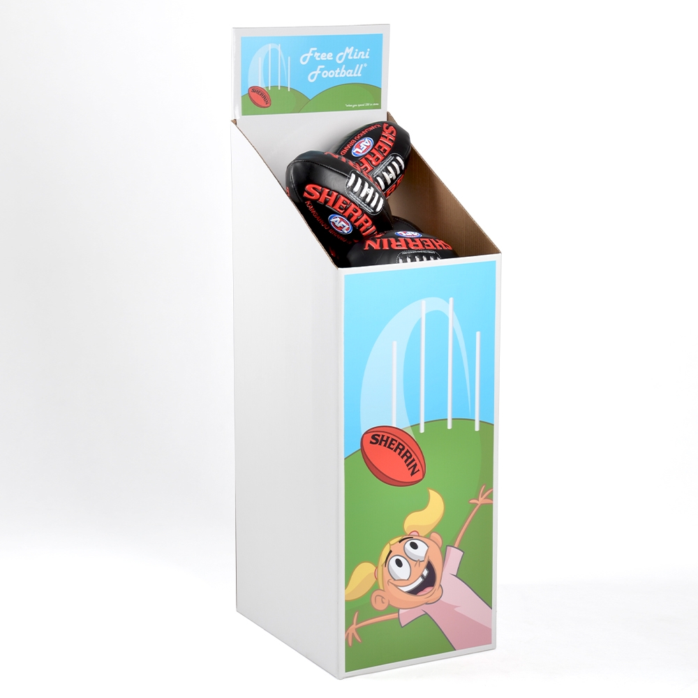 Cardboard Dump Bins w/Header -1020mm - Ships Same Day