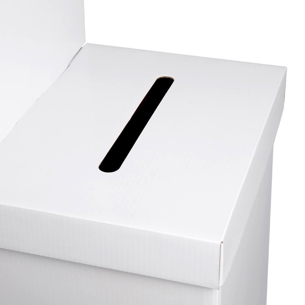 Cardboard Raffle Boxes - Floor Standing w/Header - Ships Same Day