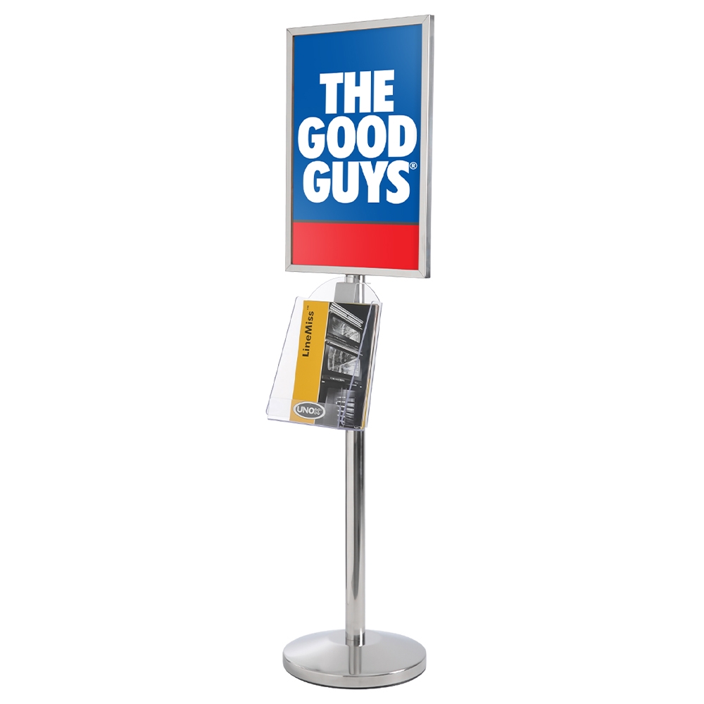 A2 Metal Sign Stands -Dual-Sided w/A4 Lit. Pocket
