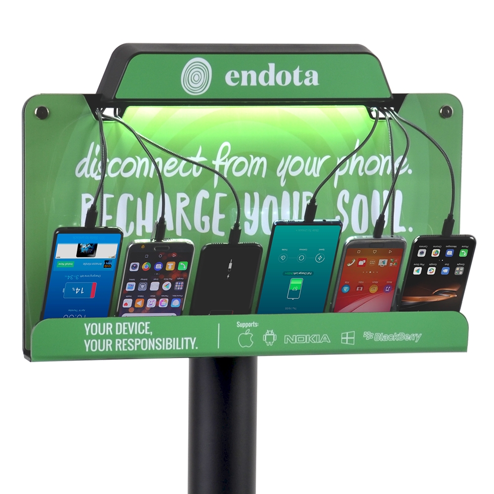 Multi Phone Charging Station – Custom Print Floor Stand