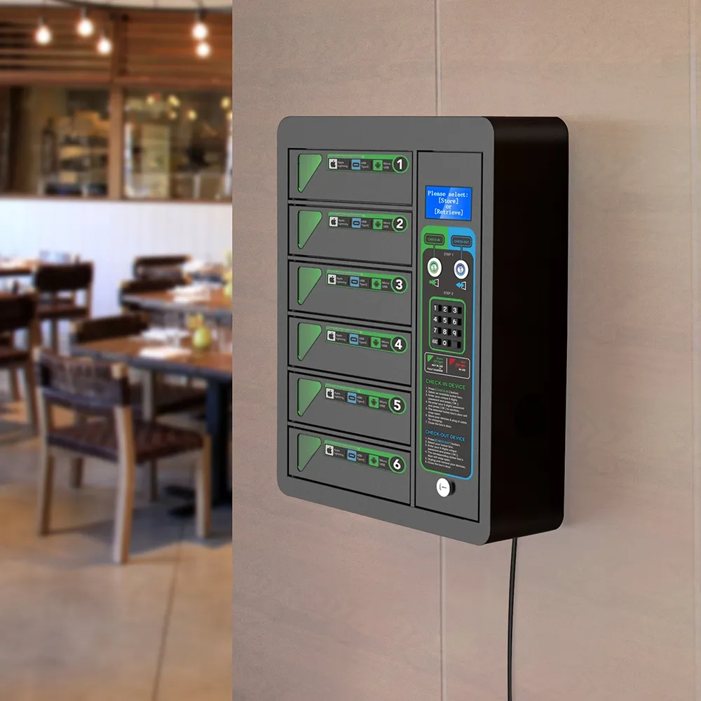 Battery Charging Lockers – 6 Compartment w/PIN System!