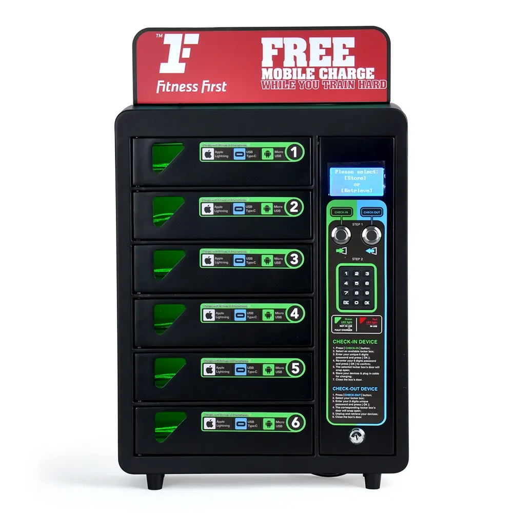 Battery Charging Lockers – 6 Compartment w/PIN System!