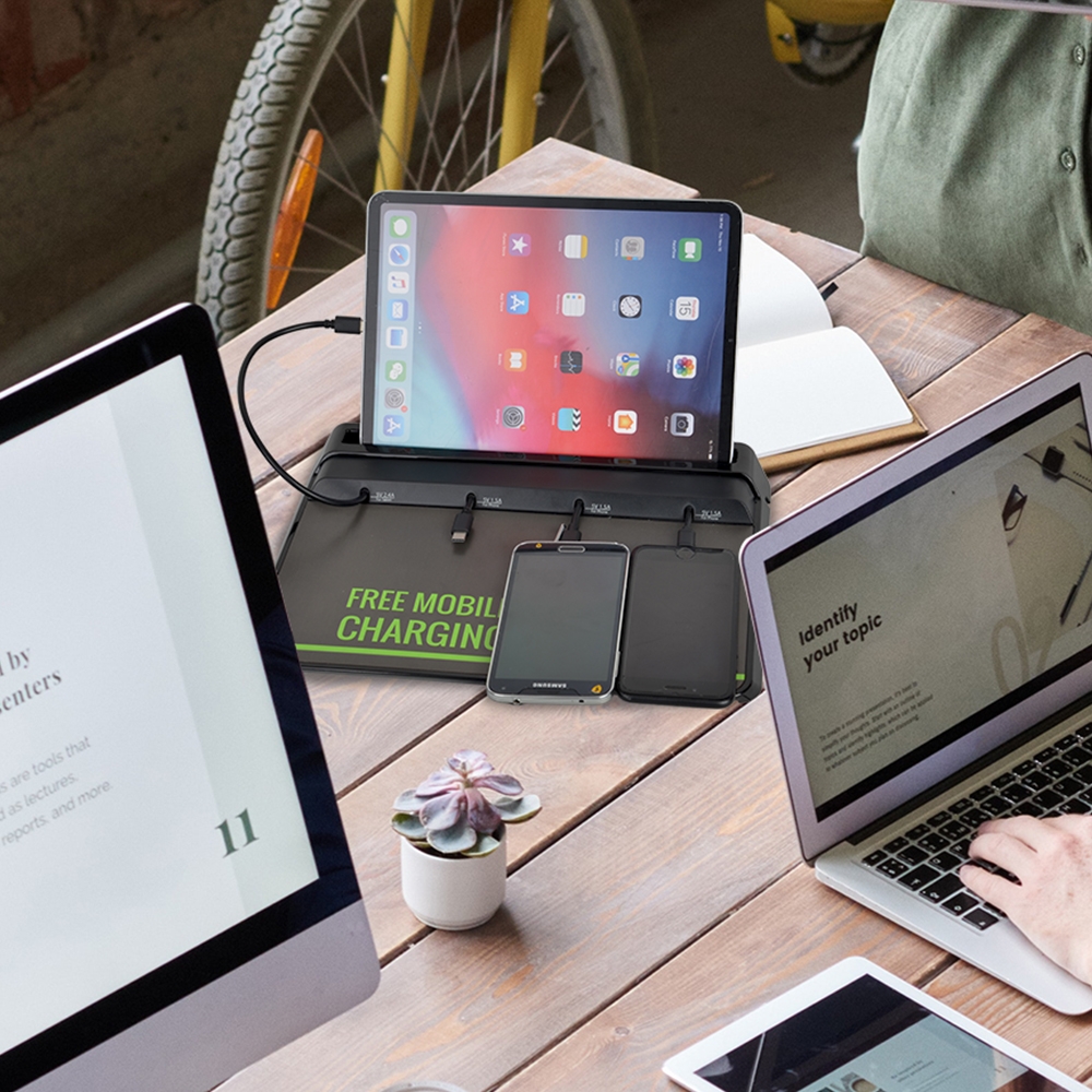 Universal Charging Station - 4 Cables & Custom Graphic