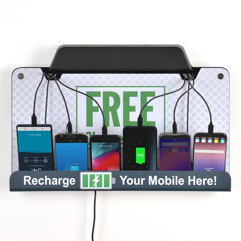 Cell Phone Charging Station - 8 Cable for Multi Devices!