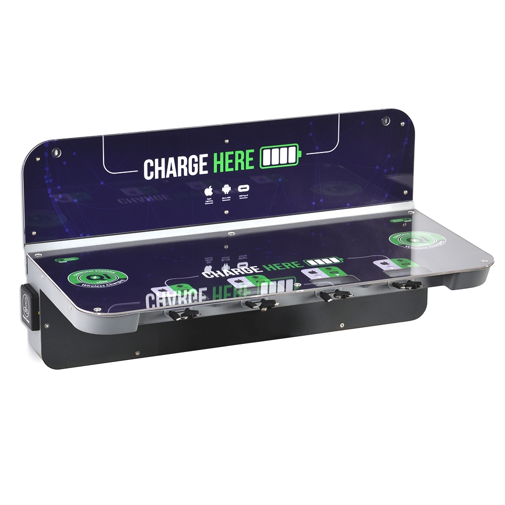 Mobile Device Charging Station - Wall Mount w/Shelf!