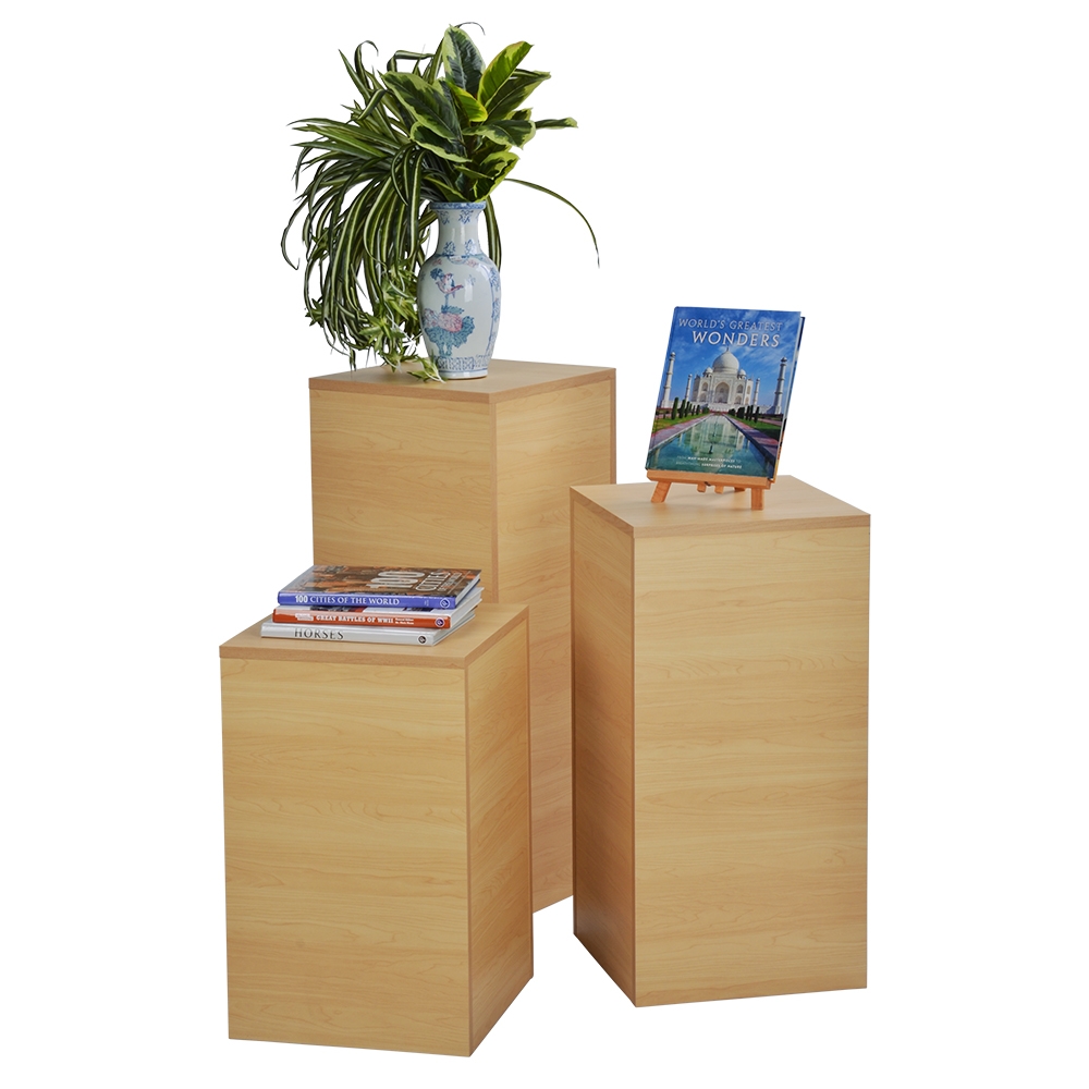 Timber Plinths - 61, 76, & 91cm Heights - Maple - Ship Same Day!
