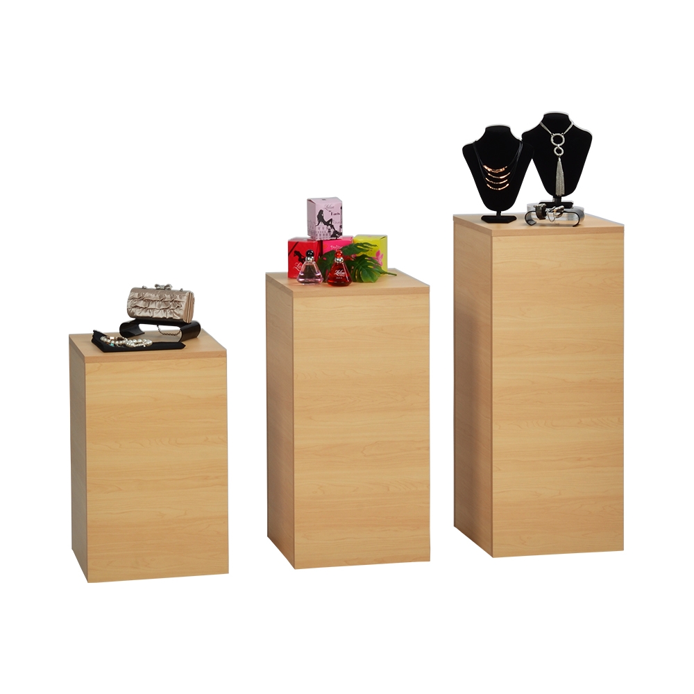 Timber Plinths - 61, 76, & 91cm Heights - Maple - Ship Same Day!
